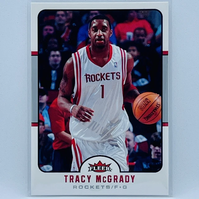 TRACY MCGRADY | Temple de la renommée | 2006-07 Fleer #67 | Houston ...
