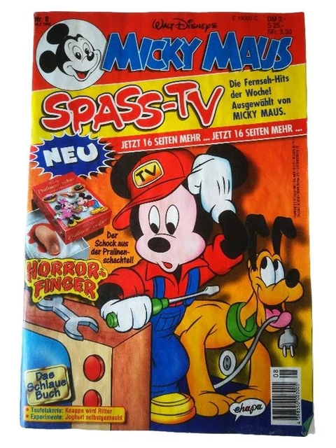 MICKY MAUS SPASS-TV Heft Nr. 8 Walt Disney Comic Jugendzeitschrift EUR 5,95 - PicClick DE