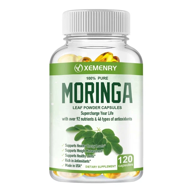 MORINGA CAPSULES - Antioxidant, Immune Booster, Energy and Metabolism ...