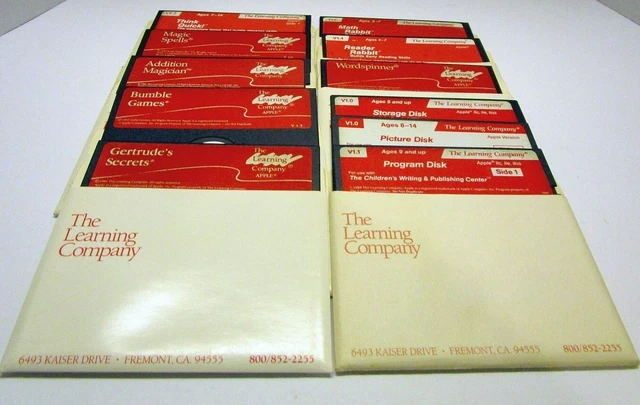 10 JUEGOS EDUCATIVOS CLÁSICOS Originales de Learning Company para Apple ...