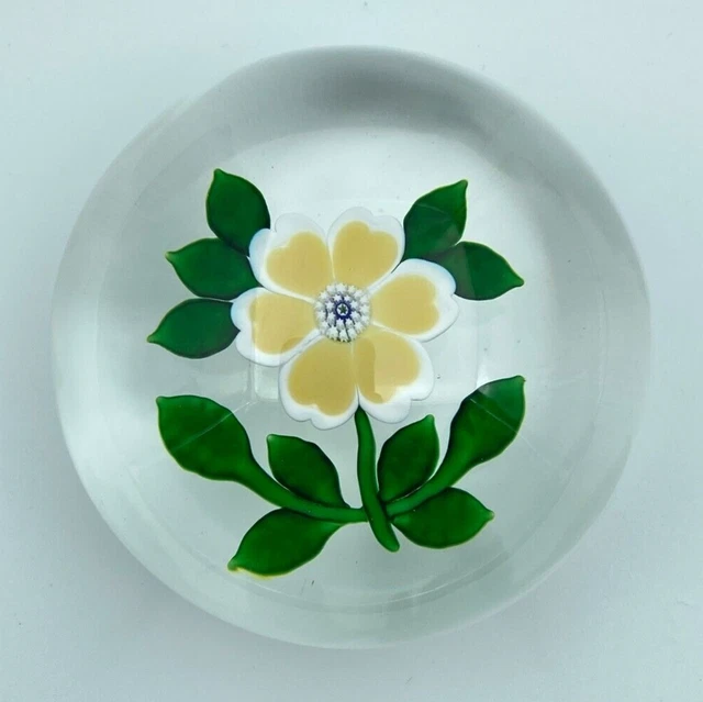 SAINT LOUIS 'YELLOW and White Flower' Ltd Ed 250 in 1987 £255.48 ...