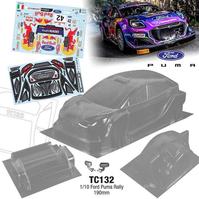FORD PUMA WRC 2022 Bodyshell Kit HPI Tamiya TT01 TT02 XV02 £40.69 ...