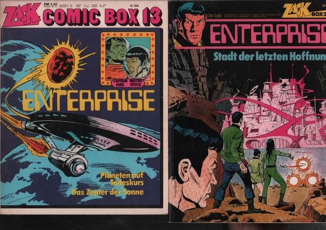 ZACK COMIC BOX (Koralle, 1972-1981) 4 mal Raumschiff Enterprise (B1 ...