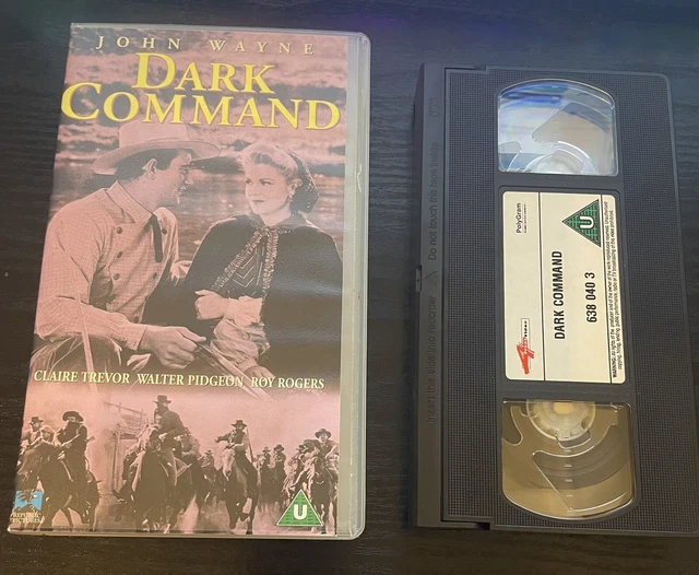 DARK COMMAND (JOHN Wayne) [VHS] £2.49 - PicClick UK