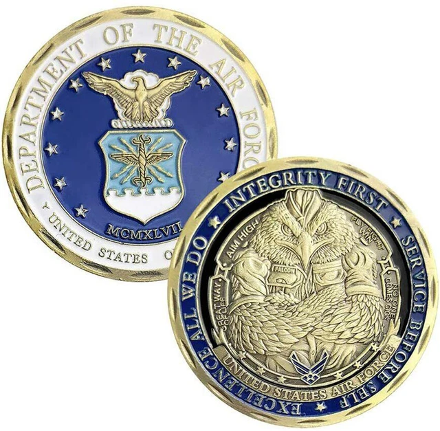 U.S.AF CORE VALUES Air Force Military Challenge Coin Keepsake ...