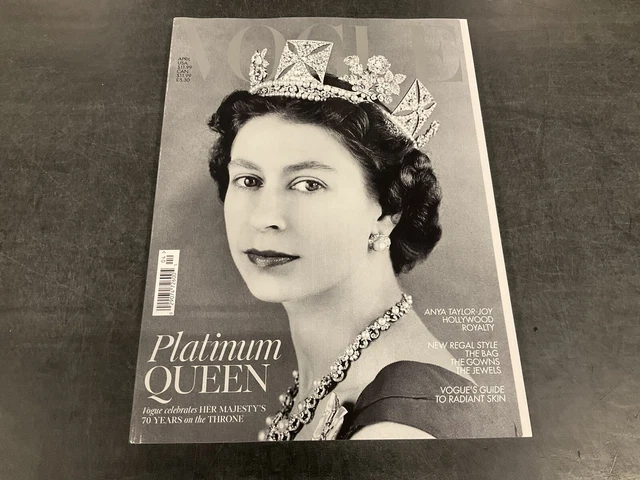 BRITISH VOGUE UK Magazine April 2022 Queen Elizabeth Ii The Platinum ...