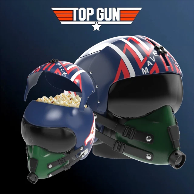 TOP GUN 40TH Anniversary Maverick Helmet Popcorn Bucket Limited Edition ...
