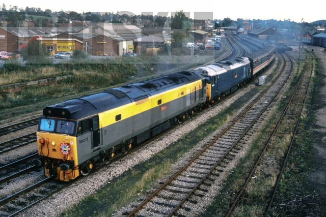 35MM SLIDE BR British Rail Diesel Loco 50015 Class 50 1991 Hereford ...
