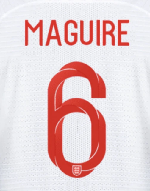ENGLAND 2018 WORLD Cup Nameset Home Sporting iD Numbers Harry Maguire ...