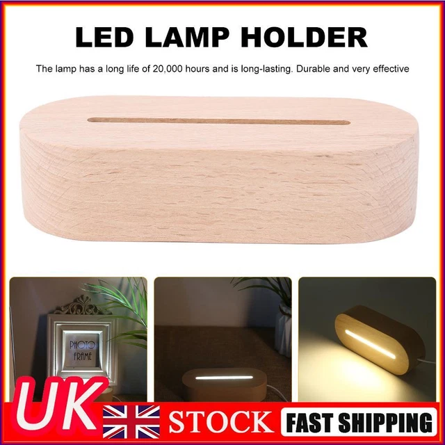 OVAL DISPLAY PEDESTAL - LED Lights Display Base with USB (White Light ...