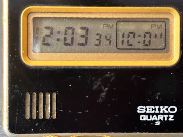 VINTAGE SEIKO QUARTZ Pocket Watch 7412-803K Rare EUR 84,93 - PicClick FR