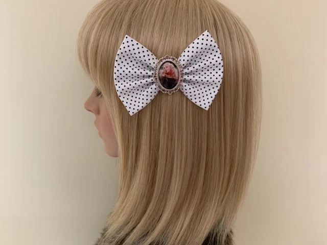 CRY BABY TRACI Lords hair bow clip rockabilly pin up girl retro Johnny ...