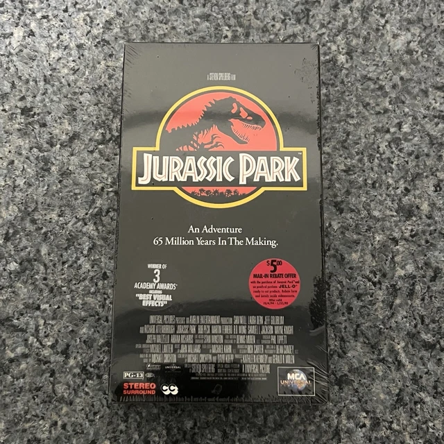 JURASSIC PARK (VHS, 1993) Steven Spielberg MCA Universal Watermarks NEW ...