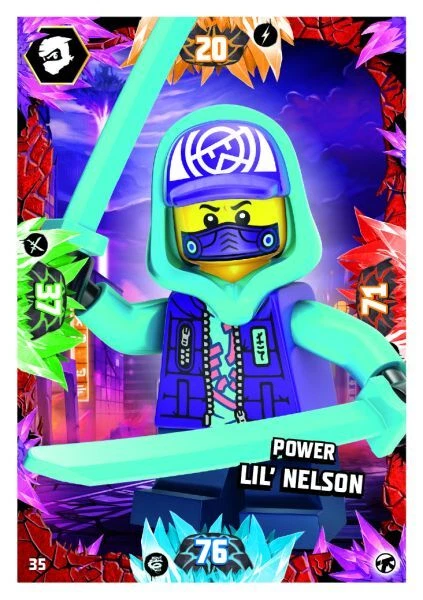 KARTE 35 - Power - Lil' Nelson - LEGO Ninjago Serie 8 NEXT LEVEL EUR 1 ...