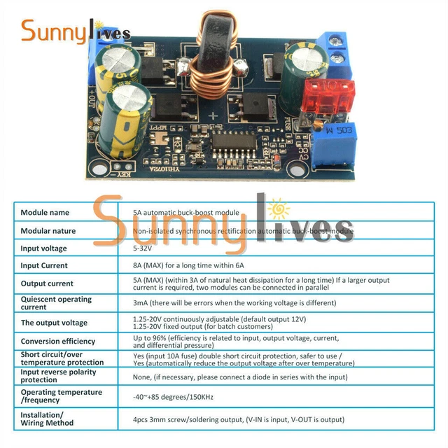 DC-DC AUTO BUCK-BOOST Vehicle-mounted Voltage Regulator Converter ...