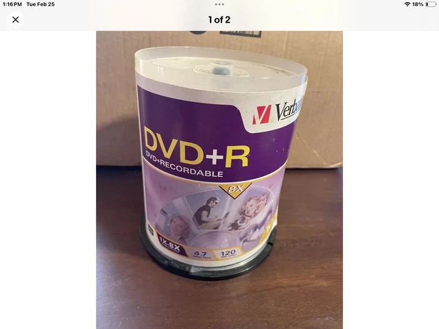 VERBATIM DVD-R BLANK Discs 8X Recordable Disc - 60 Pack Spindle 4.7 GB ...