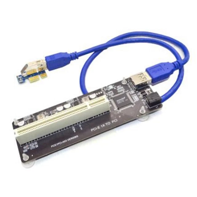 PCIE PCI-E PCI Express X1 a PCI riser scheda bus ad alta efficienza ...