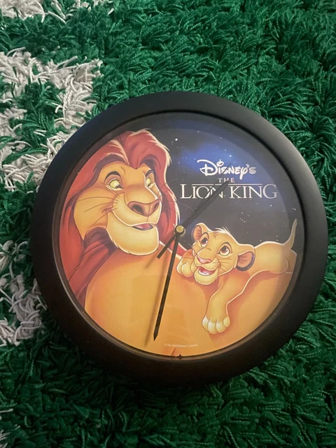 VINTAGE 90S DISNEY'S Walt Disney The Lion King Clock Wall Accessory VTG ...