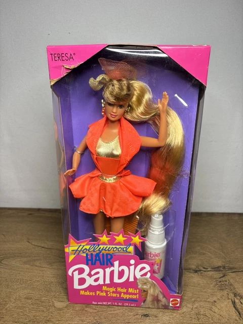 BARBIE HOLLYWOOD HAIR Teresa Doll with Magic Hair Mist 1992 Mattel ...
