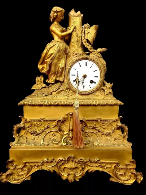 ANTIQUE CLOCK EARLY 19th Century French Empire Bronze Japy Freres ...