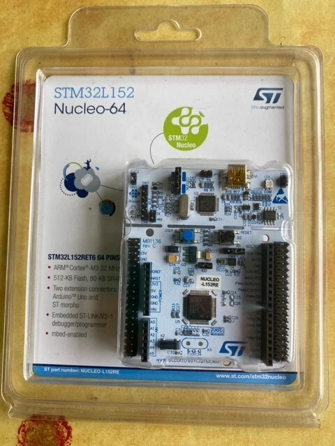 Stm32l152 Nucleo 64 Dev Board Stm32l152ret6 Mcu On Board Debugger