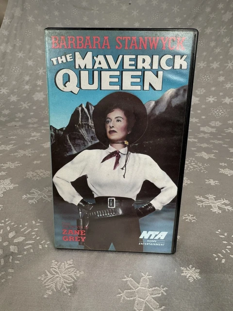 THE MAVERICK QUEEN, Barbara Stanwyck 1955 VHS, Copyright 1984 £3.70 - PicClick UK