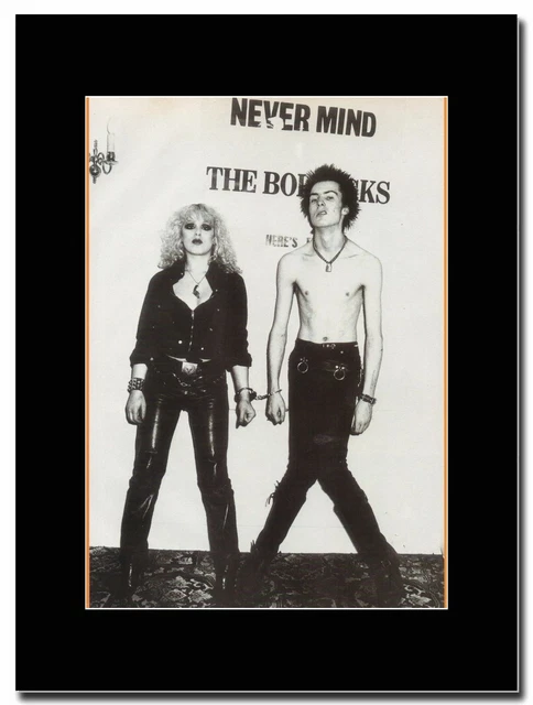Sex Pistols Sid Vicious And Nancy Spungen Matted Mounted Magazine Artwork £1699 Picclick Uk