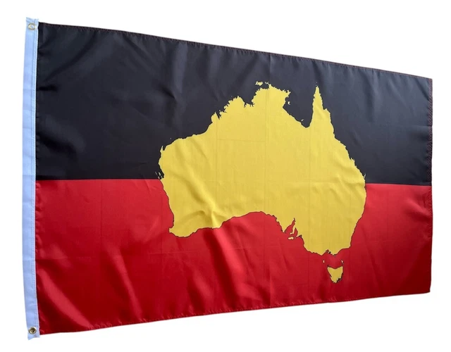 LAND MAP AUSTRALIAN Flag Aboriginal Indigenous Australian Flag 150 x ...