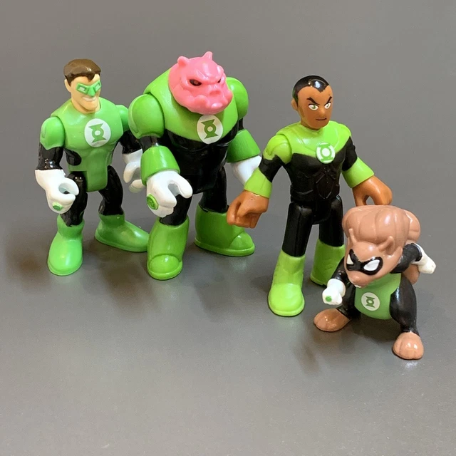 4X FISHER PRICE Imaginext DC Super Friends Green Lantern BDG Squirrel ...