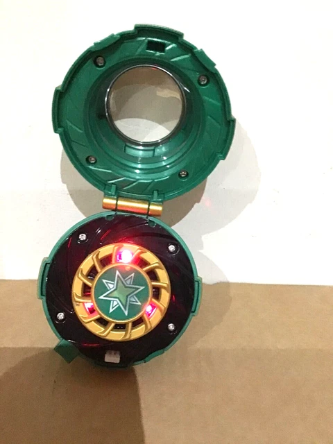 RARE POWER RANGERS Ninja Storm Green Spinning Ball Morpher + Disc ...