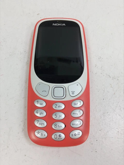 NOKIA 3310 DUAL Slim Model Basic Mobile Phone In Coral Orange / Red ...