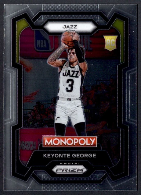 KEYONTE GEORGE 2023-24 Carta Rookie Panini Prizm Monopoly NBA RC #87 Utah Jazz EUR 4,15 ...