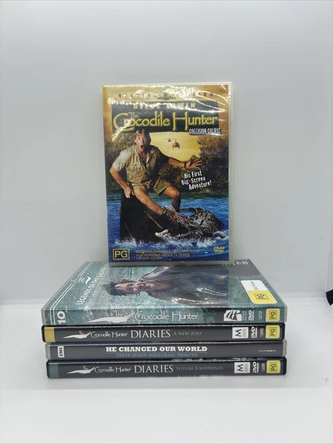 STEVE IRWIN THE Crocodile Hunter DVD Series Bundle X5 Pal Region 4 ...