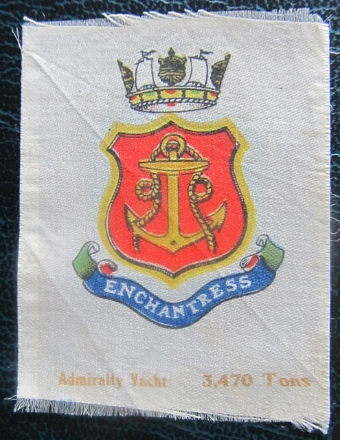 CIGARETTE SILKS CARD Ww1 HMS Enchantress military naval 1915 EUR 3,48 ...