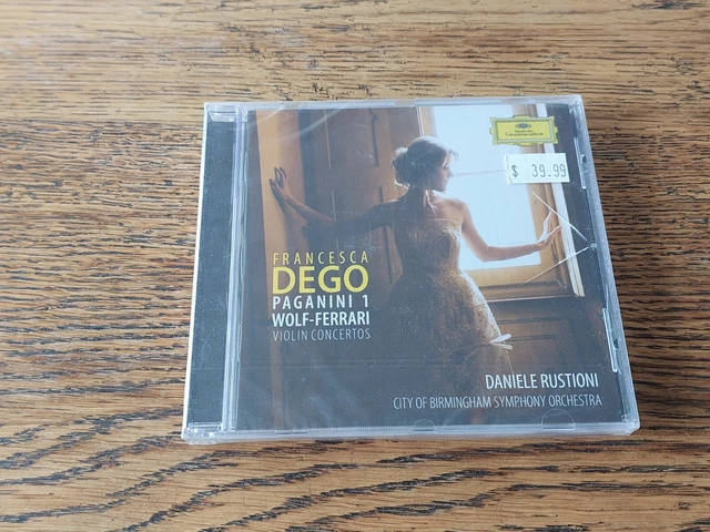 FRANCESCA DEGO PAGANINI 1 Wolf Ferrari Violin Concertos New Small Case ...