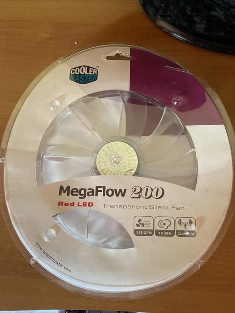 COOLER MASTER VENTOLA Case MegaFlow 200 Luce Rossa 110 EUR 24,90 ...