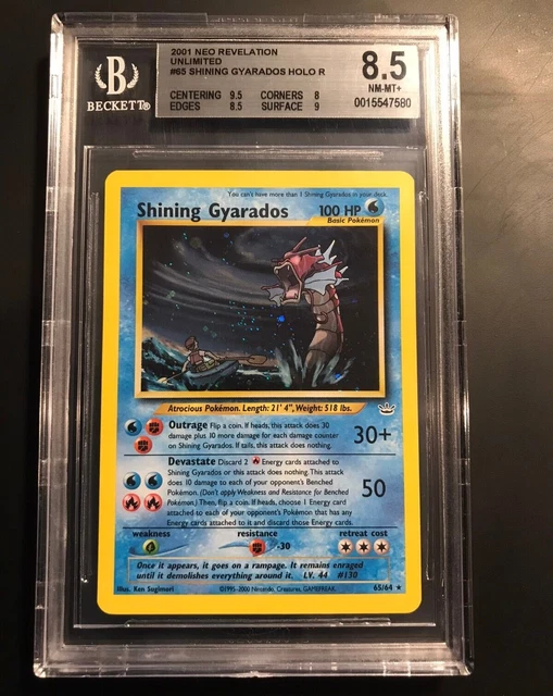 SHINING GYARADOS 65/64 BGS 8.5 Neo Revelation Holo WOTC Pokemon Card $725.00 - PicClick CA