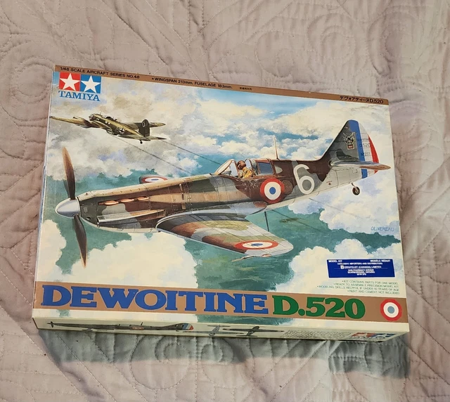 DEWOITINE D.520 FRENCH WWII Fighter 1/48 Scale Model Kit Tamiya 61048 ...