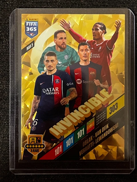 COLLECTOR CARD PANINI Adrenalyn Fifa 365 2024 Invincible # Rar 5 ...