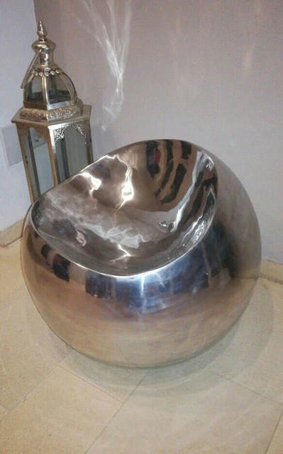 ORIGINAL FINN STONE Igneous ball chair Designersessel aus Metal EUR 500 ...