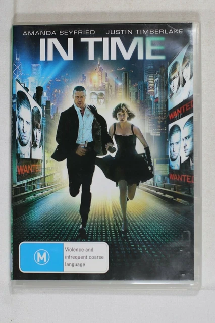 IN TIME (DVD,2011) Amanda Seyfried Justin Timberlake Region 4 PAL ...