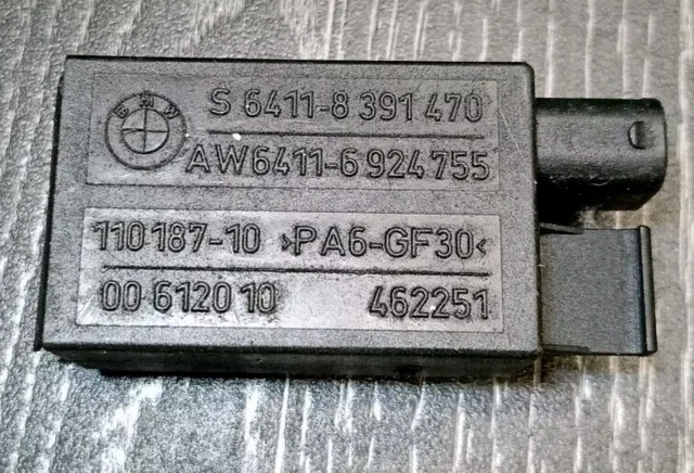 BMW E46 M3 Auxillary Fan Relay SMG Coupe 2002 PARTS 8391470 462251 ...