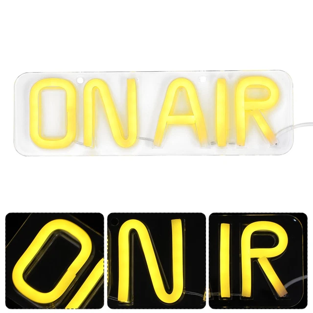 LED NEON SIGN Creative ON AIR Letters Night Lamp Tabletop Light Home ...