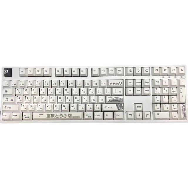 INITIAL D KEYCAP Mechanical Keyboard PBT Cherry 87/108 Keys Accessories ...