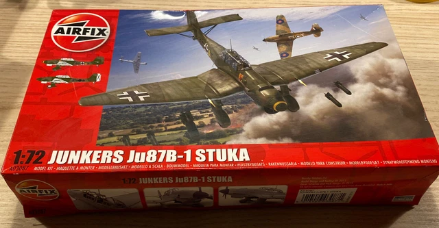 AIRFIX 1:72 JUNKERS Ju87B-1 Stuka Model Kit A03087 £12.99 - PicClick UK