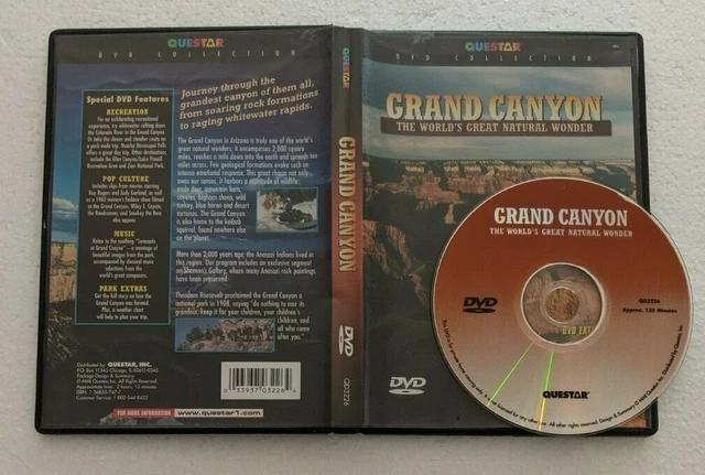 GRAND CANYON THE World's Great Natural Wonder DVD 2001 Questar ...