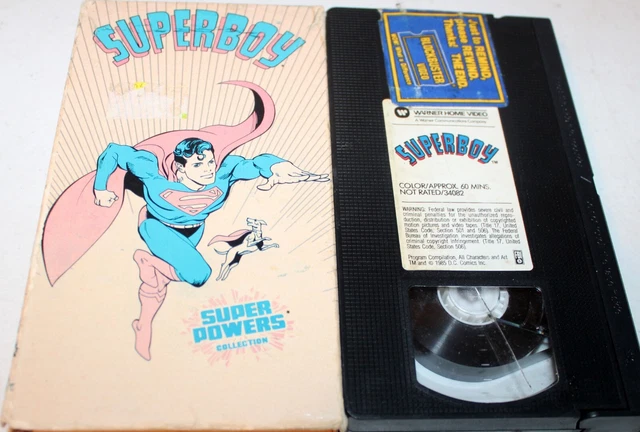 SUPERBOY (VHS, 1985) Super Powers Collection, DC Comics, Blockbuster ...