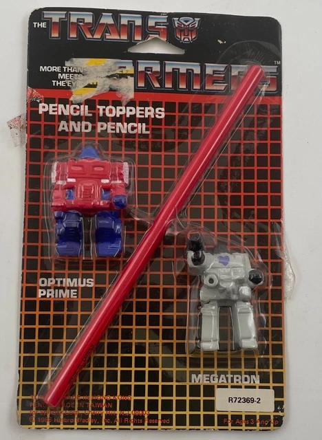 VINTAGE SPINDEX TRANSFORMERS Optimus Prime Megatron Pencil Topper ...
