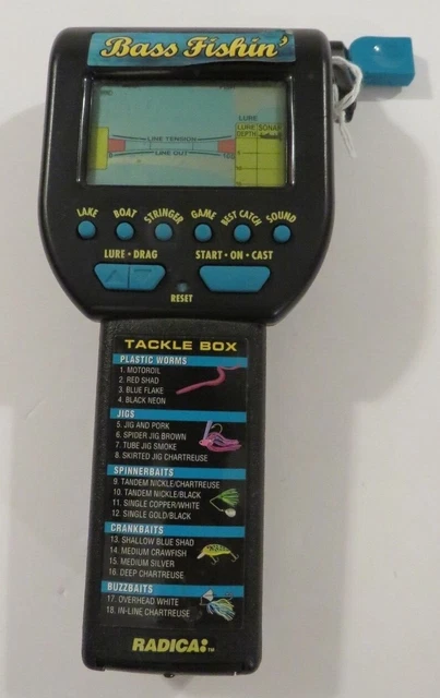 BASS FISHIN' FISHING Hand Held Video Game RADICA - Works New Batteries #3732 $17.00 - PicClick CA