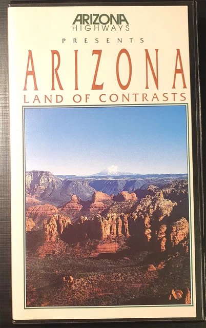 VHS VIDEO ARIZONA Land of contrasts Arizona Highways 1990 45 Min, NTSC ...